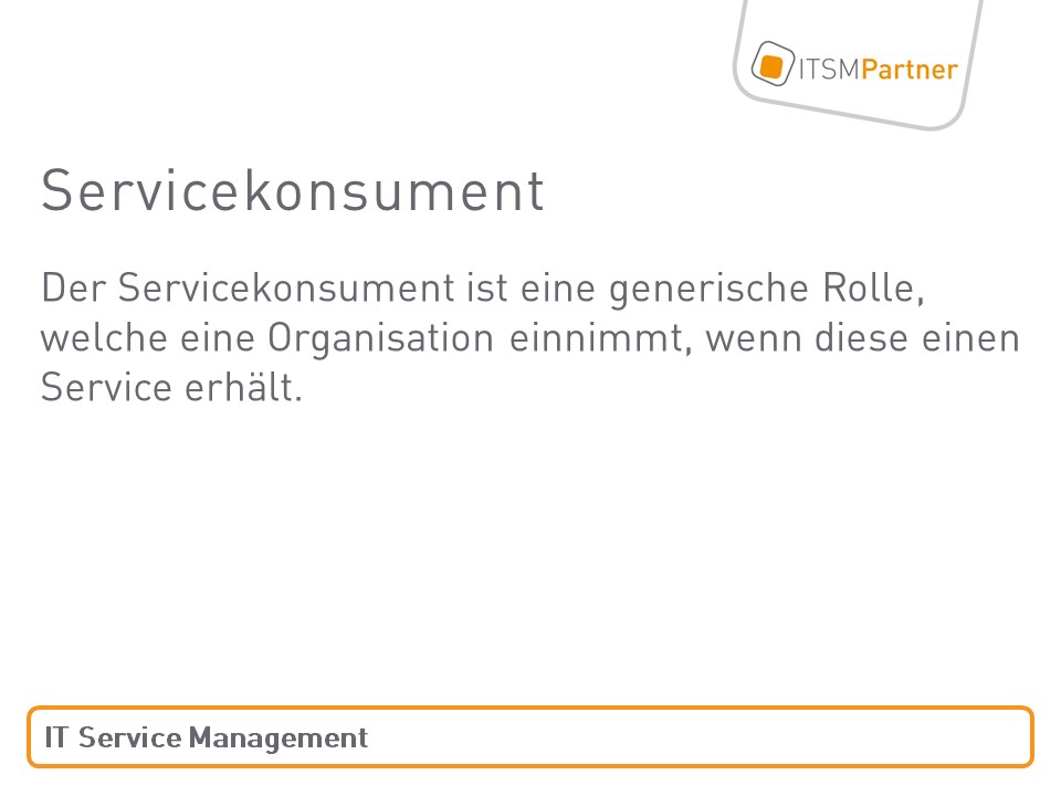 * Definition: Servicekonsument - TOP Kurse